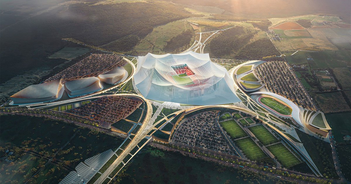 Maroc : premières images du futur plus grand stade du monde à ...